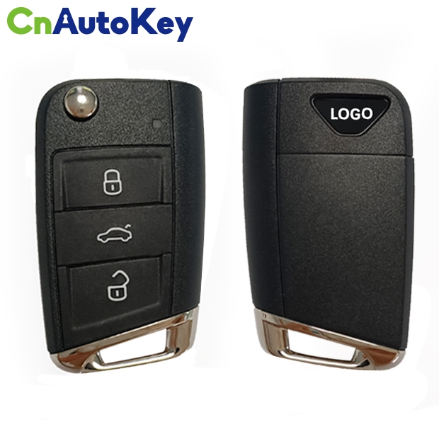 CN001123 For 2019 Volkswagen jetta 3 Button Flip Key Fob Remote 5CG 959 ...