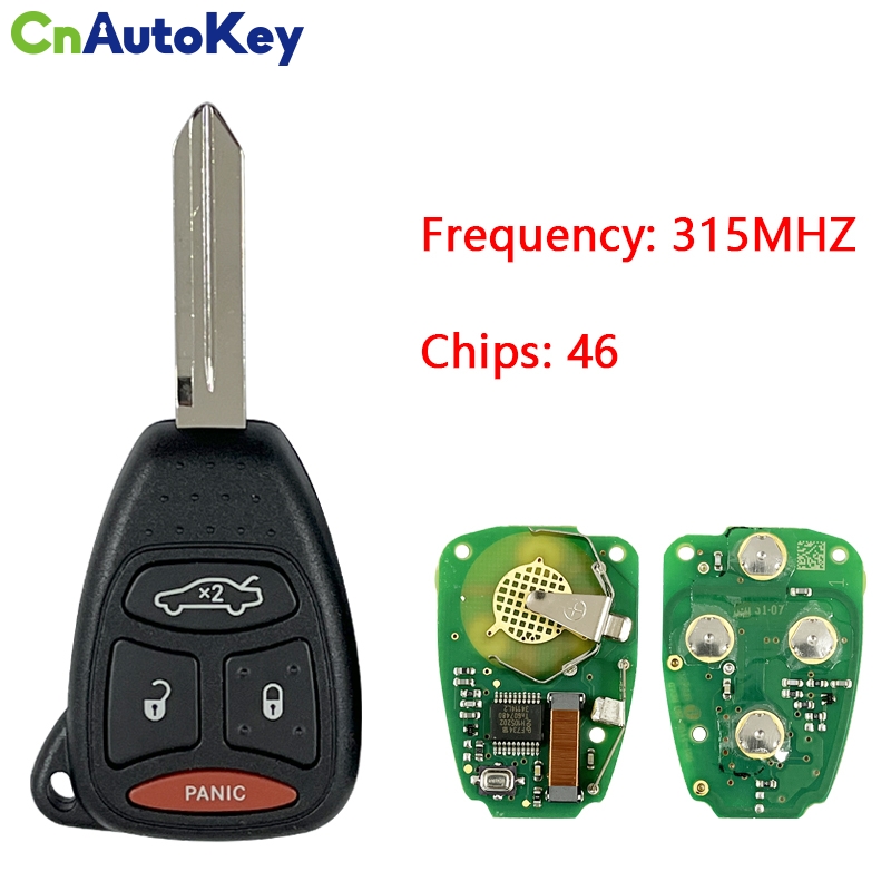 CN087050 2004-2009 Jeep Dodge Chrysler / 4-Button Remote Head Key / PN ...