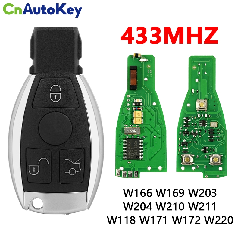 CN002099 NEC Remote Car Key 433Mhz for Mercedes Benz C E S Class CLS ...