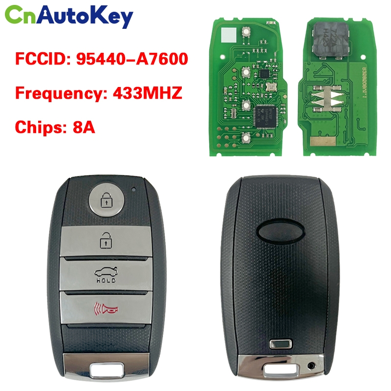 CN051110 For KIA Cerato 2016 Genuine Smart Key 4 Button 433MHz DST128 ...