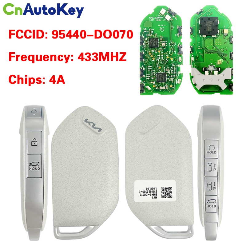 CN051276 Kia EV9 2024 Genuine Smart Remote Key 7 Buttons 433MHz 95440-DO070